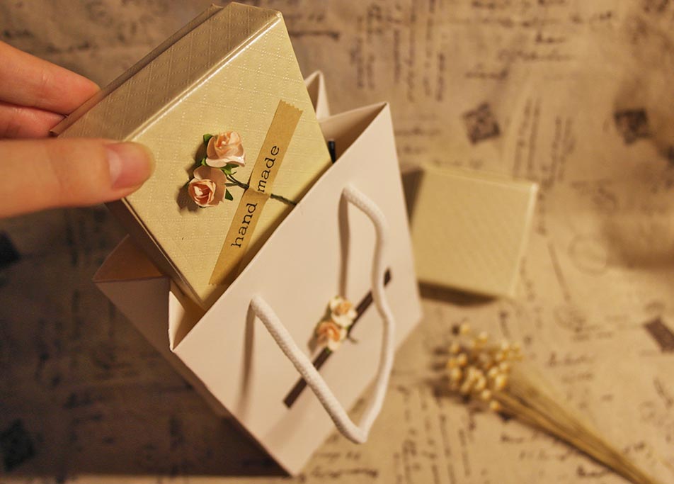 Colorful handmade packaging boxes bag square gift box custom printed ...