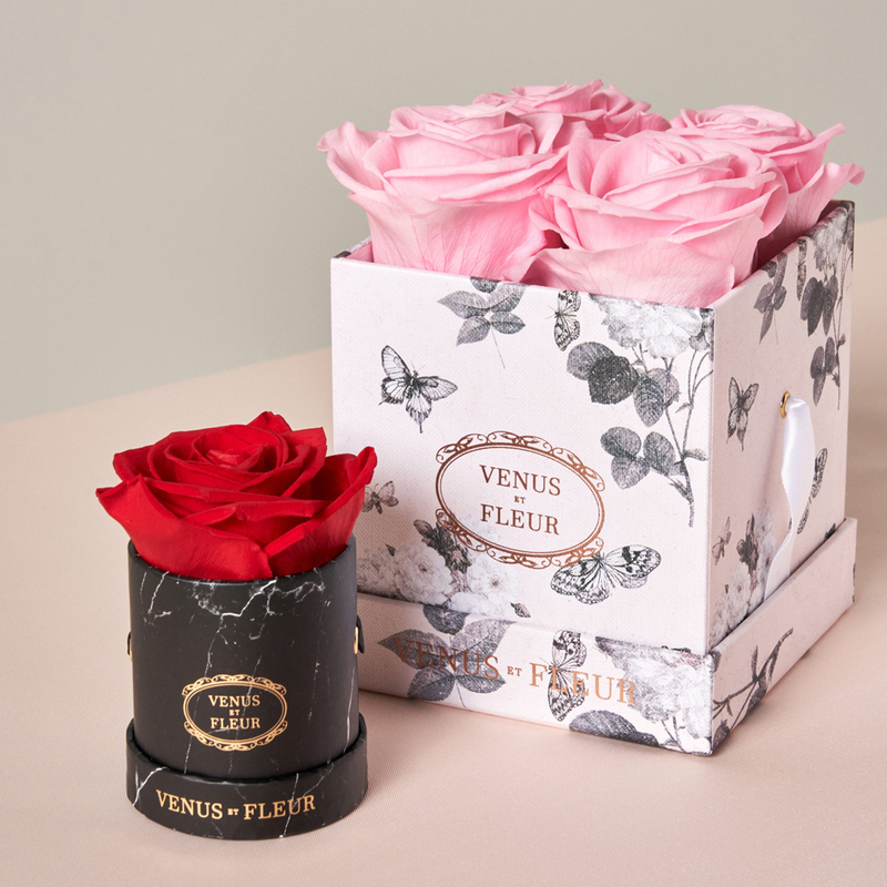 Custom Cardboard Paper Cylinder Rose Flower Bouquet Gift Box Square ...