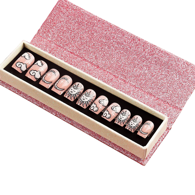 Luxury Custom Magnetic Closure Paper Cardboard Press on Nail Set Gift ...
