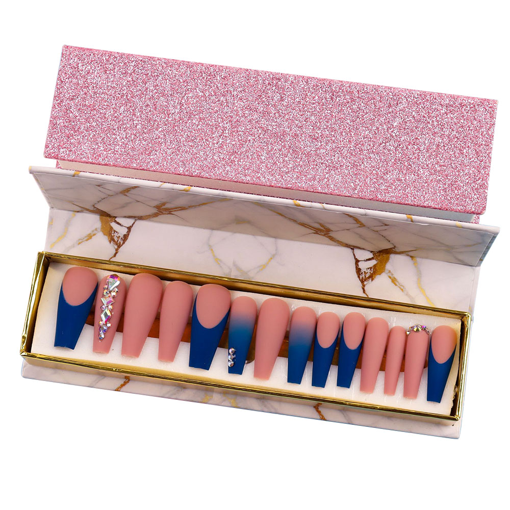 Luxury Custom Magnetic Closure Paper Cardboard Press on Nail Set Gift ...