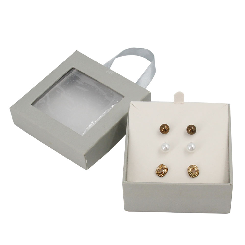 Custom Small White Paper Cardboard Button Set Packaging Box with ...