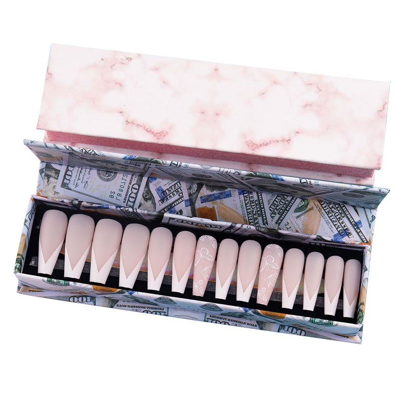 Luxury Custom Magnetic Closure Paper Cardboard Press on Nail Set Gift ...